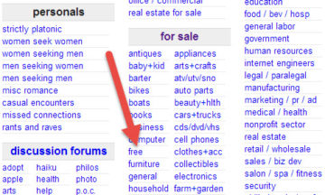 How to get free stuff on Craigslist | Young Adult Money