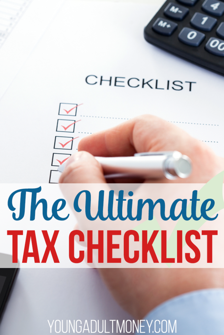 The Ultimate Tax Checklist | Young Adult Money