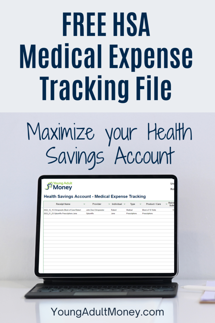 HSA Medical Expense Tracking Spreadsheet
